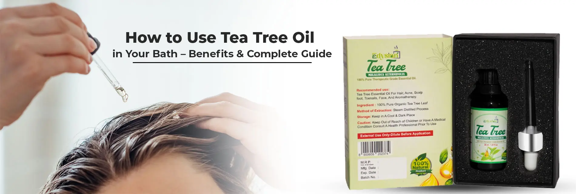 Tea Tree Oil in Bath: How Many Drops + What It Actually Does